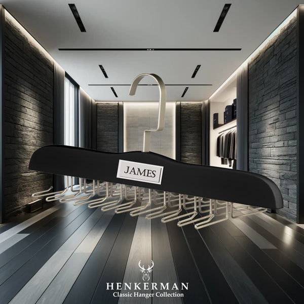 HENKERMAN® PERSONALISED HANGERS | LUXURY QUALITY CLOTHES HANGER DESIGN