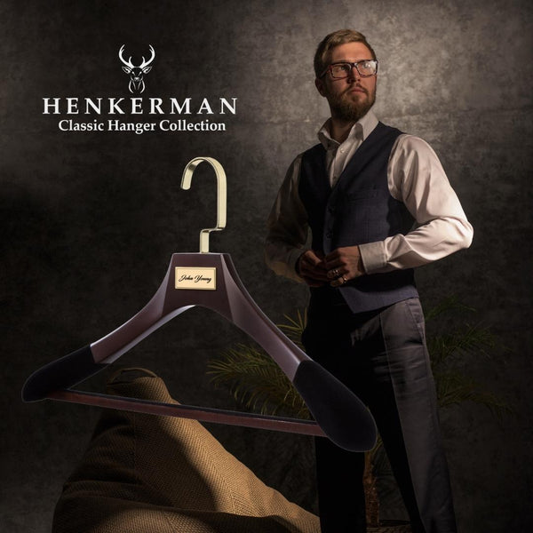 HENKERMAN® PERSONALISED HANGERS | LUXURY QUALITY CLOTHES HANGER DESIGN