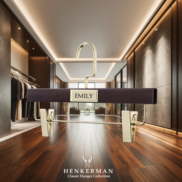 HENKERMAN® PERSONALISED HANGERS | LUXURY QUALITY CLOTHES HANGER DESIGN