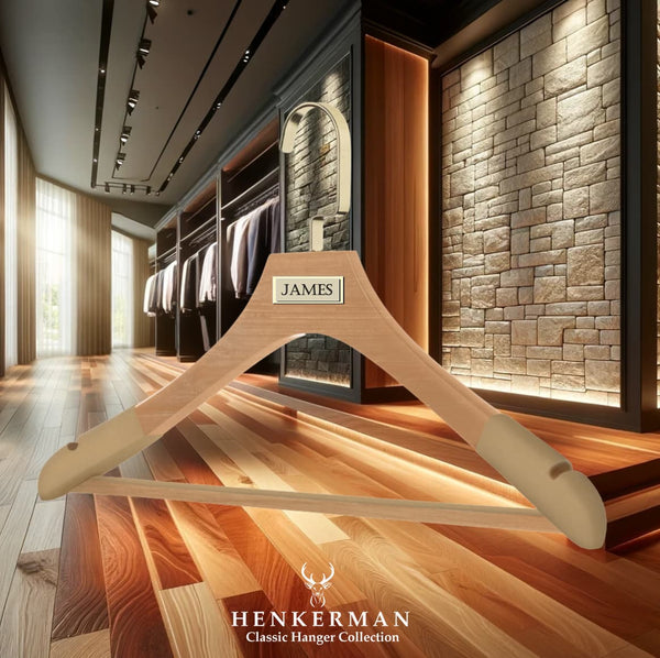 HENKERMAN® PERSONALISED HANGERS | LUXURY QUALITY CLOTHES HANGER DESIGN