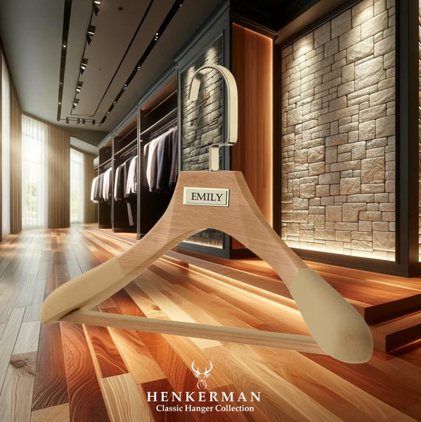 HENKERMAN® PERSONALISED HANGERS | LUXURY QUALITY CLOTHES HANGER DESIGN