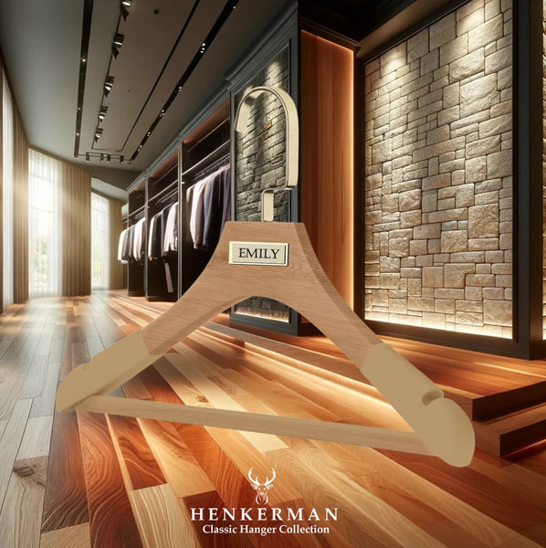 HENKERMAN® PERSONALISED HANGERS | LUXURY QUALITY CLOTHES HANGER DESIGN