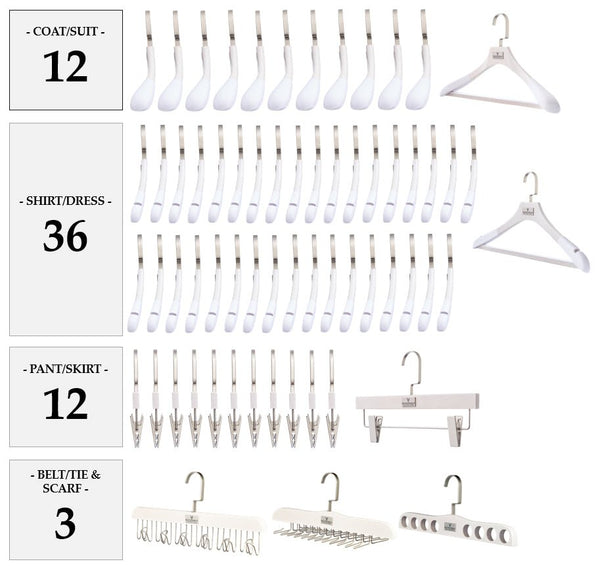 Washed White Wardrobe Hanger Packages: Buy High Quality Clothes Hangers ...